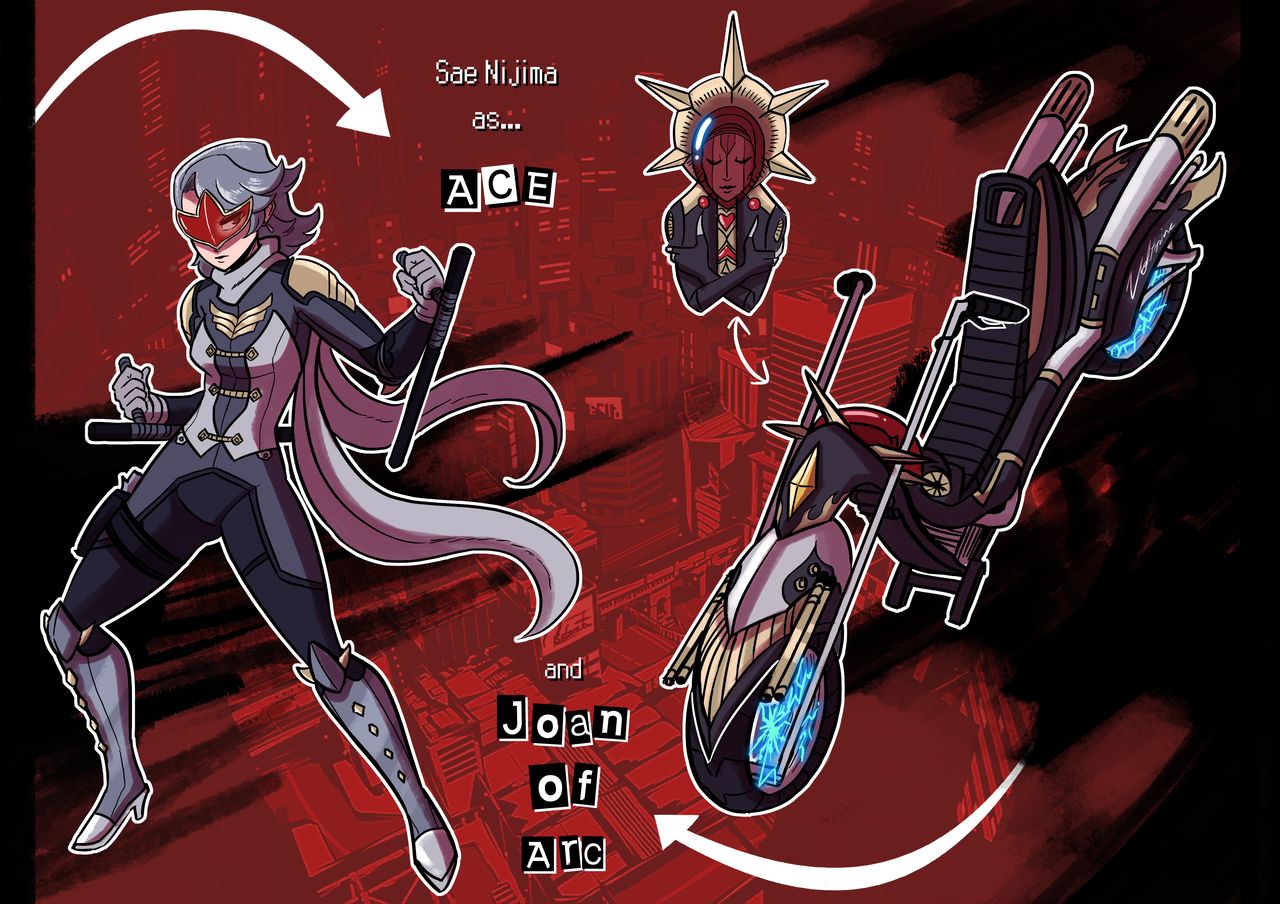 1 [ScruffyTurtles] AU Sae as Ace With Her Persona Joan Of Arc | Scrolller