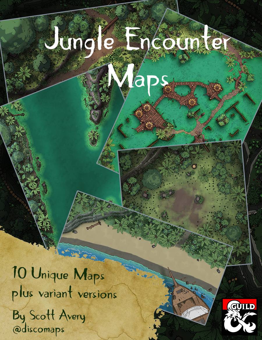 10 Jungle Maps + 9 map variants. Made as I've been making my way ...