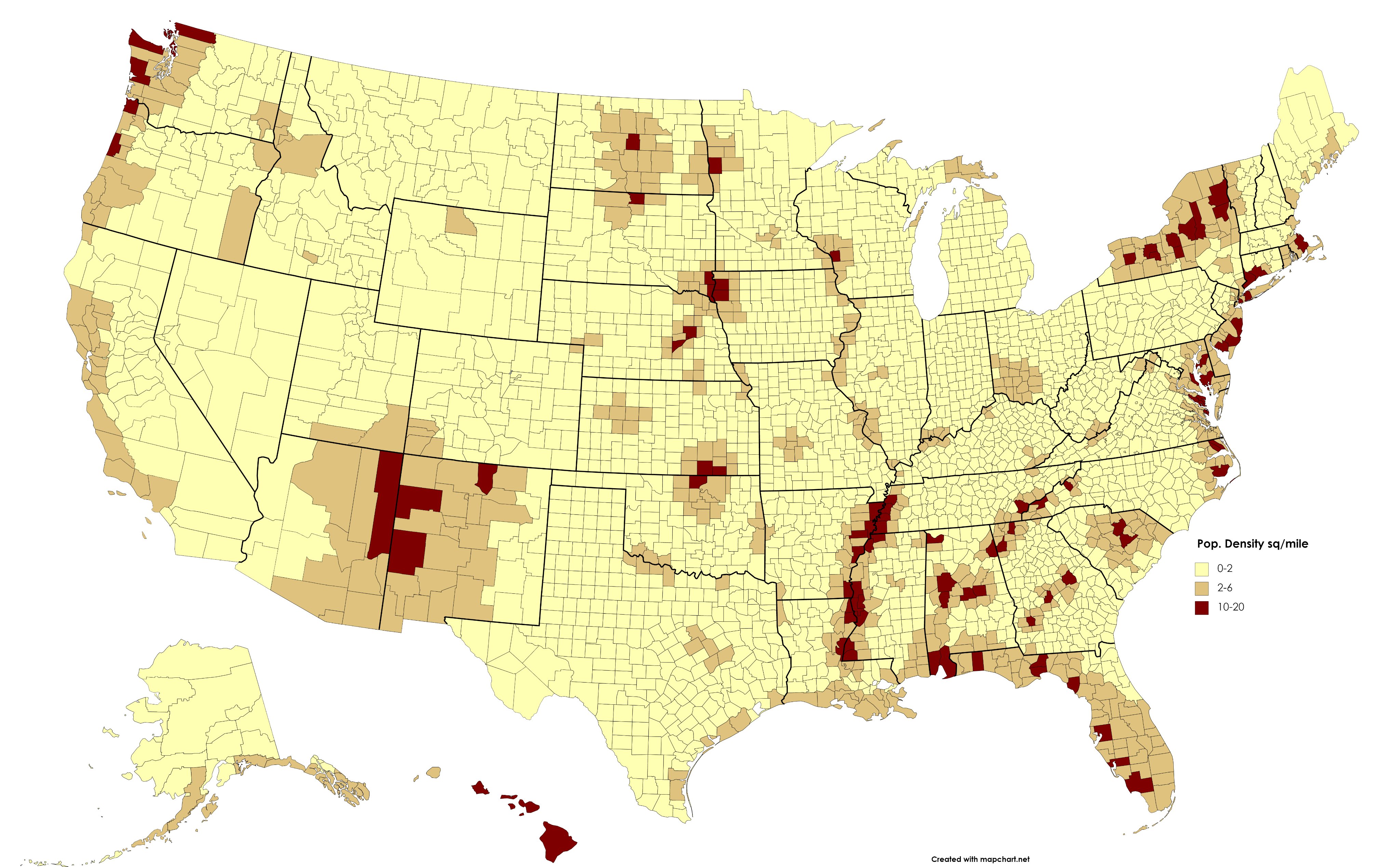 1492 population density map of what is now the USA | Scrolller