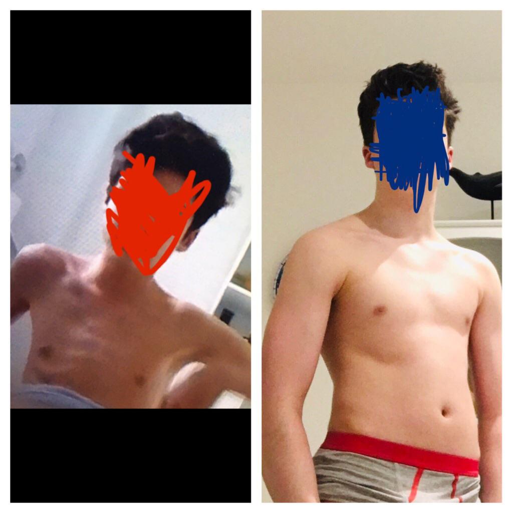 19 months progress, started lifting a couple months ago. (42.5kg) - (56kg) | Scrolller