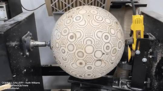 19" sphere made with birch plywood | Scrolller