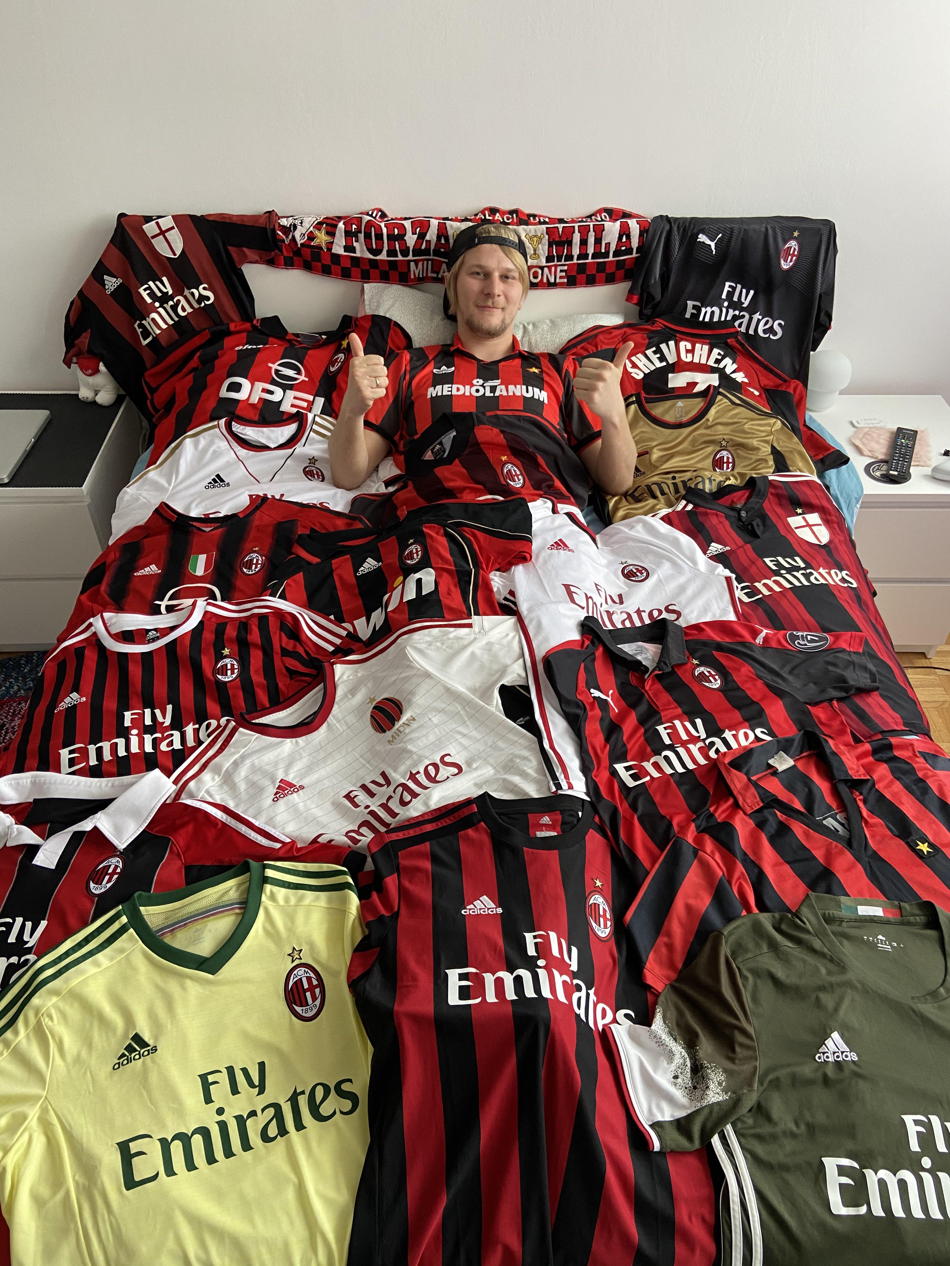 2/3s of my shirts collection, Forza Milan! | Scrolller