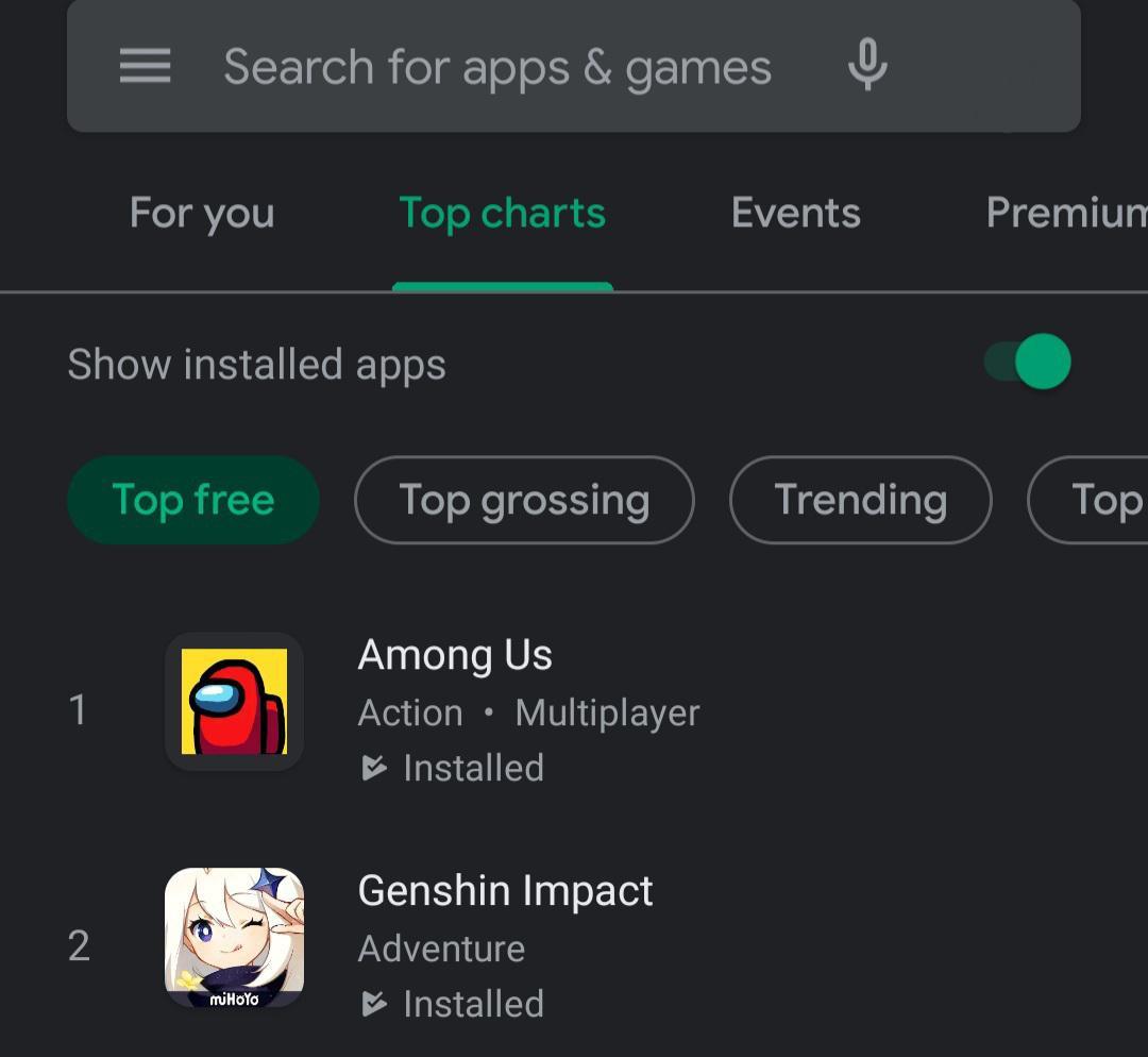 #2 on Google Play top free charts. | Scrolller