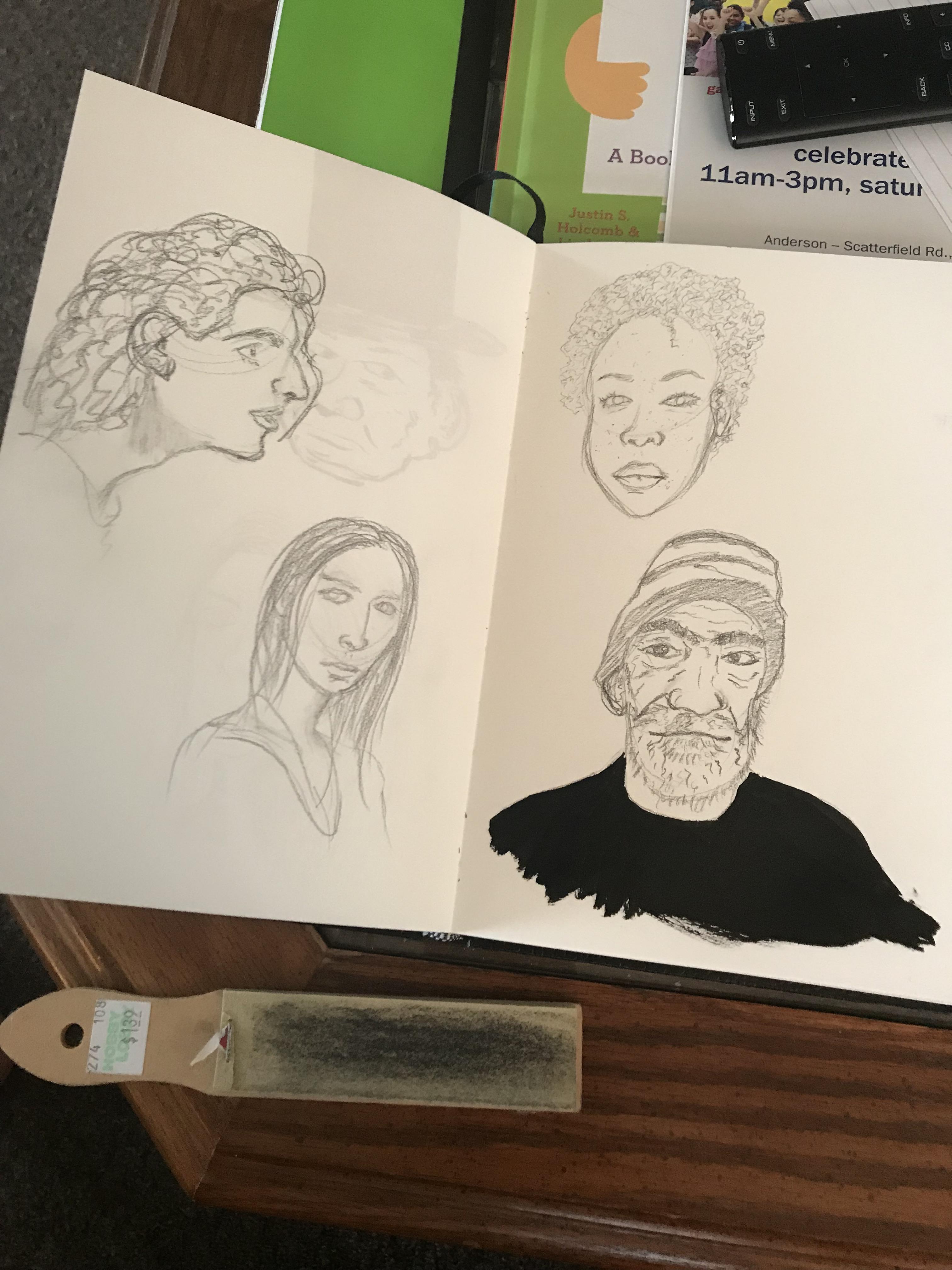 #25 on the “draw 100 faces challenge” | Scrolller