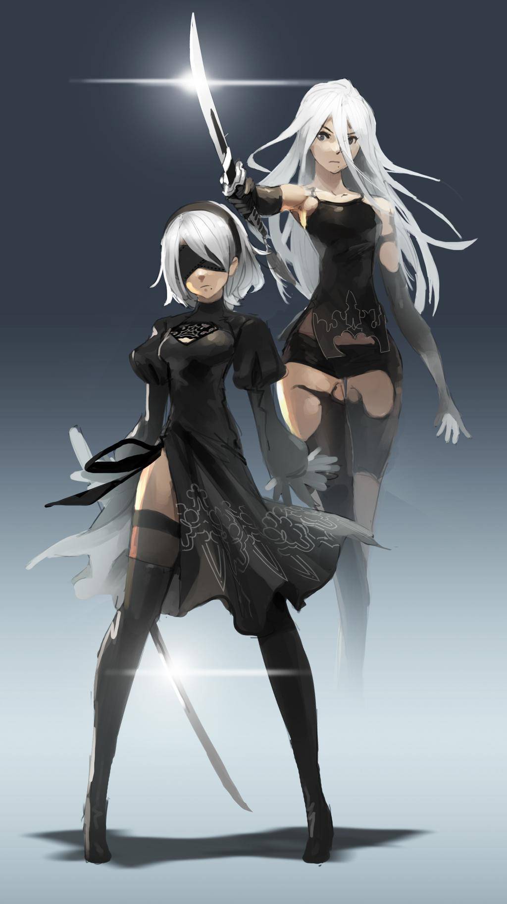 2B&A2 by nin-mario64 | Scrolller