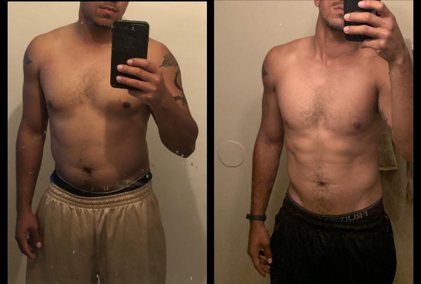 3 month difference. Discipline is key. | Scrolller