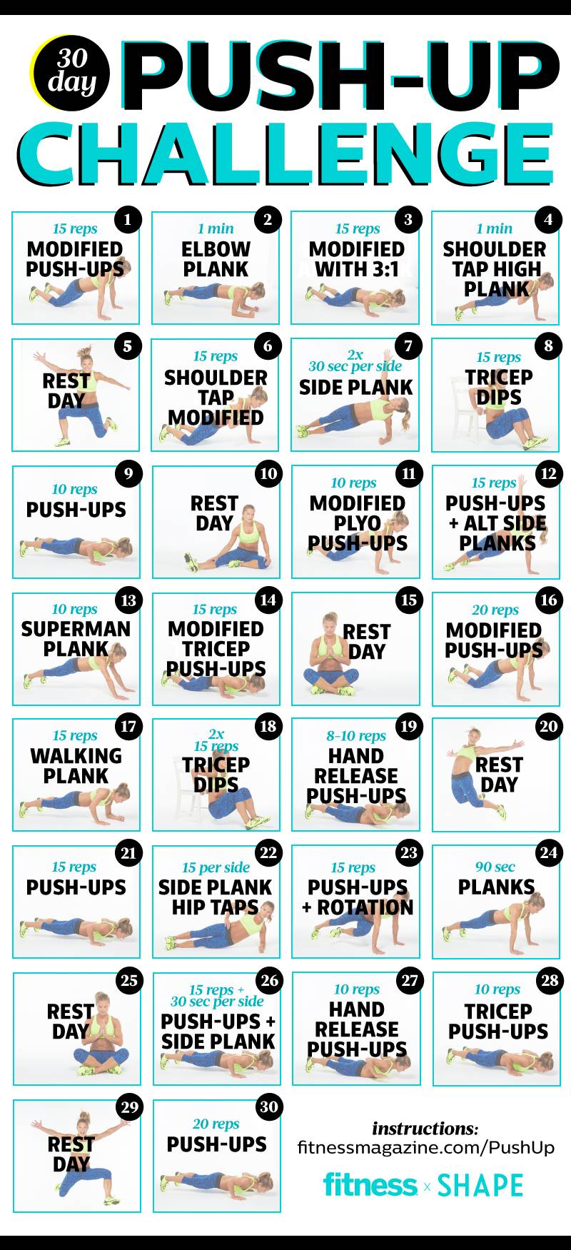 30 Day Push-Up Challenge | Scrolller