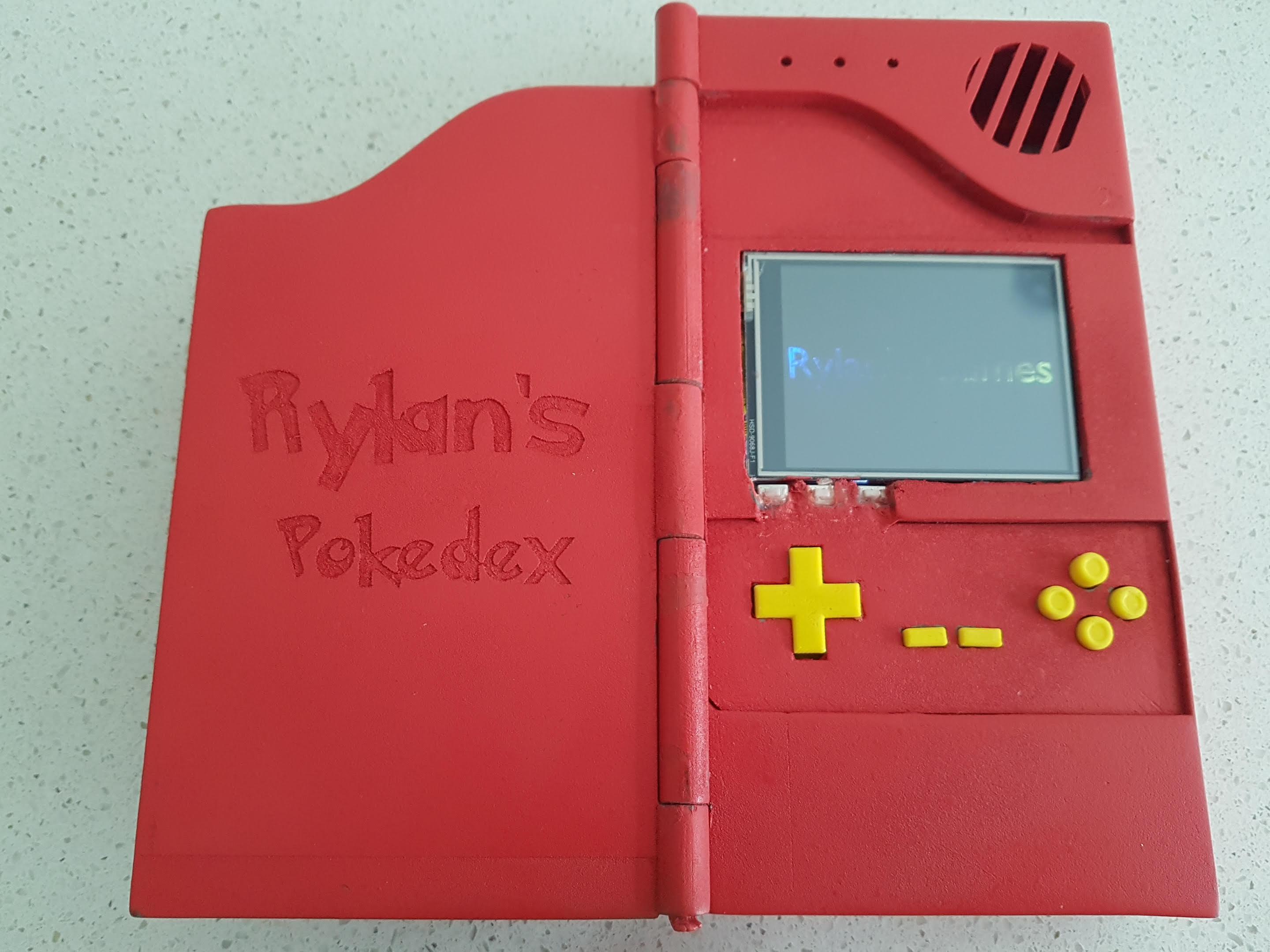 3D printed Pokedex for my nephew. Running Retropi on a Pi 3A+. | Scrolller