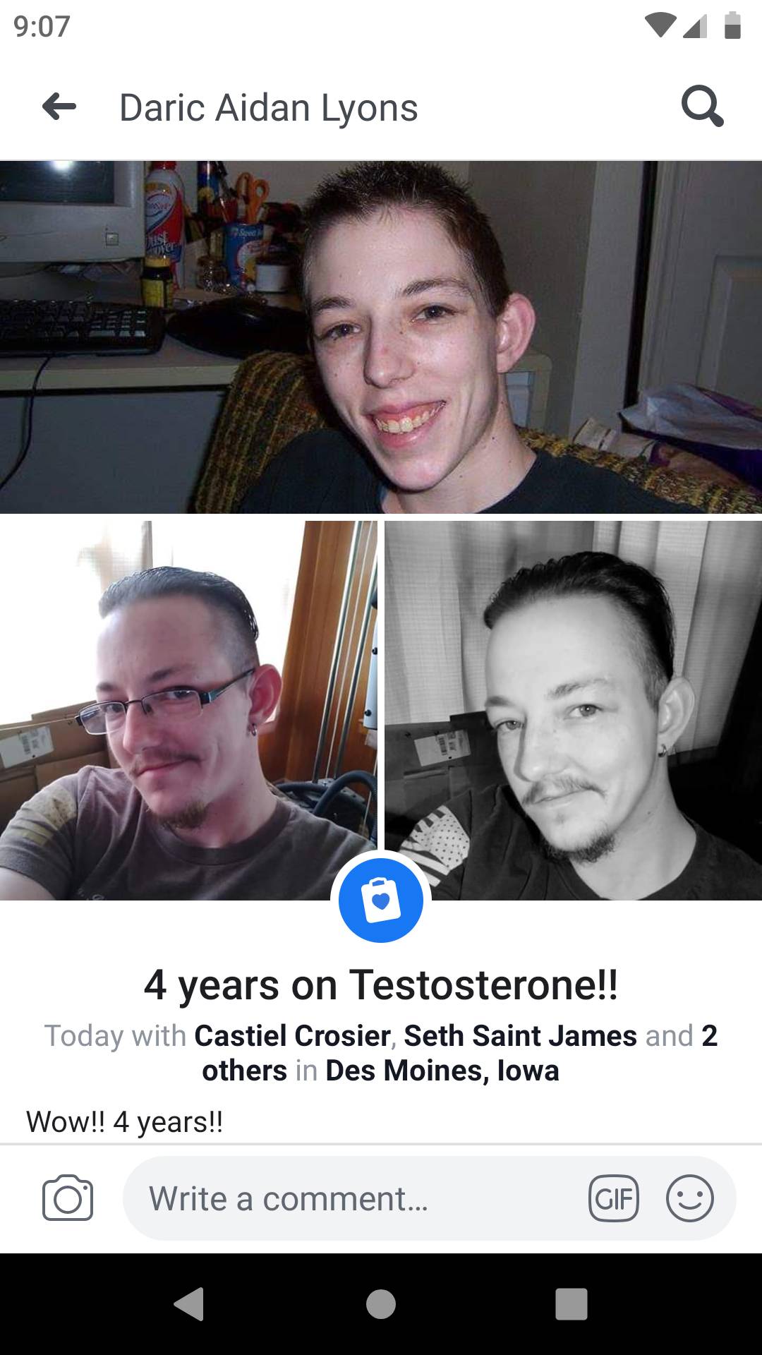 4 years on T today!!! I've grown so much! I'm much happier and more positive!! 😀 | Scrolller