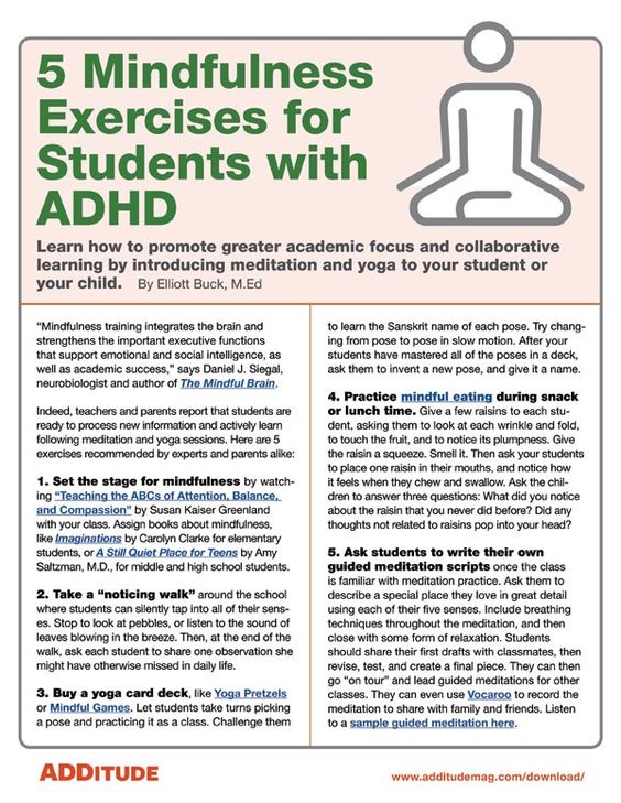 5 Mindfulness Exercises For Students With ADHD | Scrolller