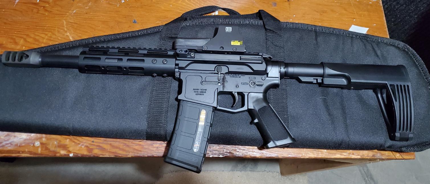 .50 Caliber AR pistol with Eotech optic | Scrolller