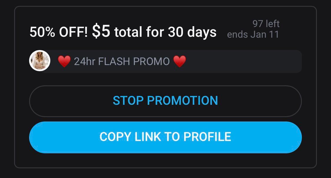 50% OFF OnlyFans - Next 100 Subs ONLY | Scrolller