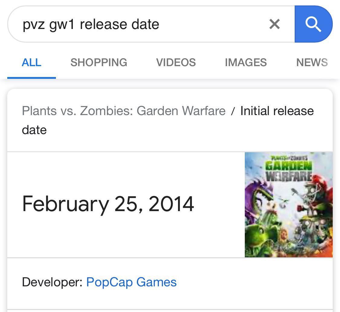 6th anniversary of Plants vs Zombies Garden Warfare! | Scrolller