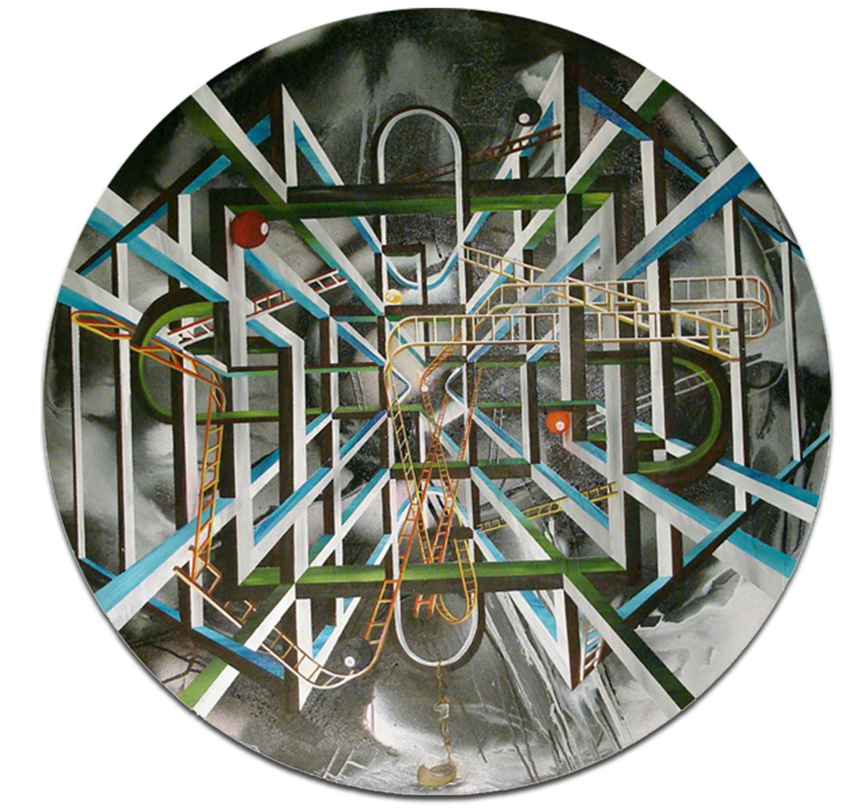 7-9-5-4 on circular canvas: inspired by Escher | Scrolller