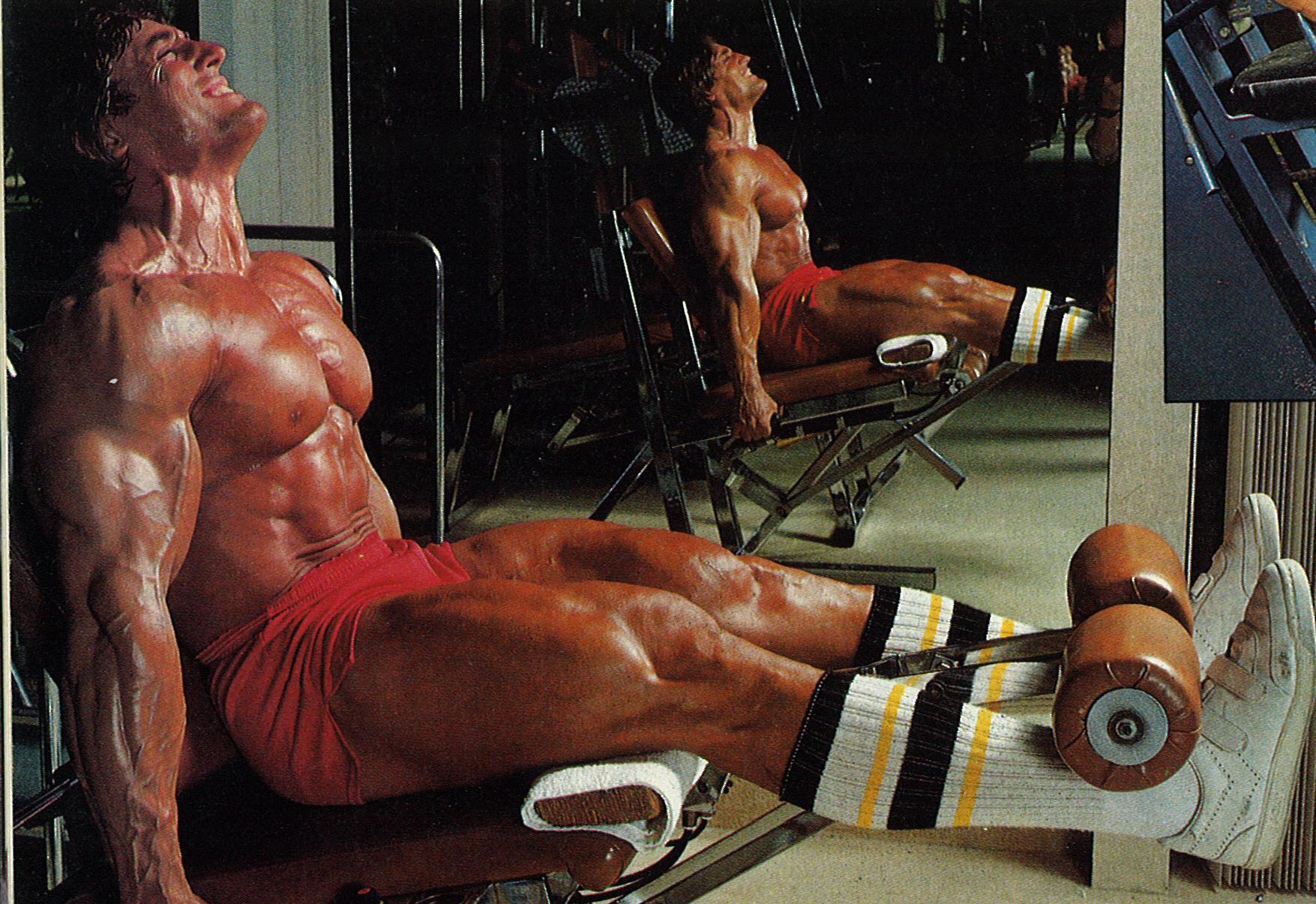 80s bodybuilder on leg day | Scrolller