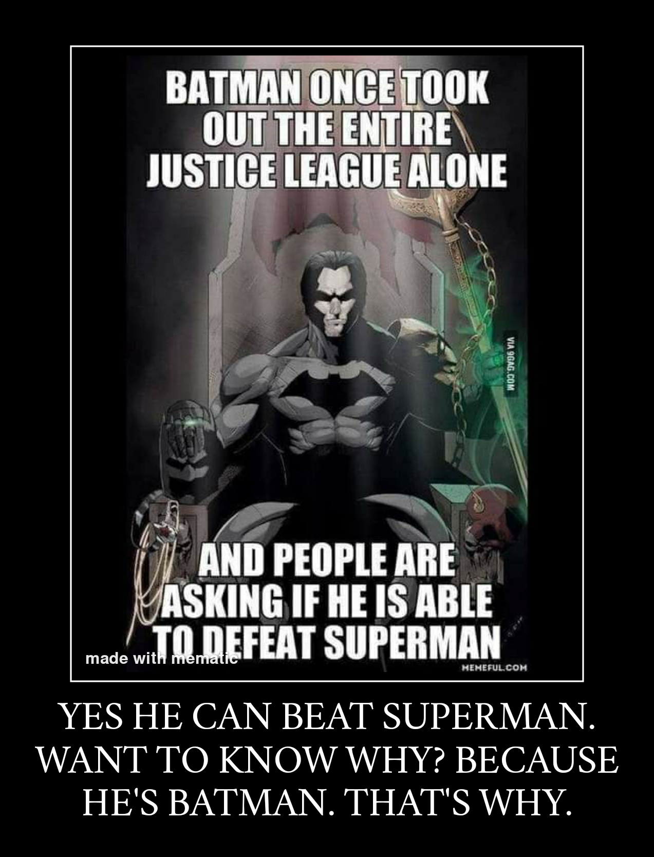 A Batman with prep time is invincible | Scrolller