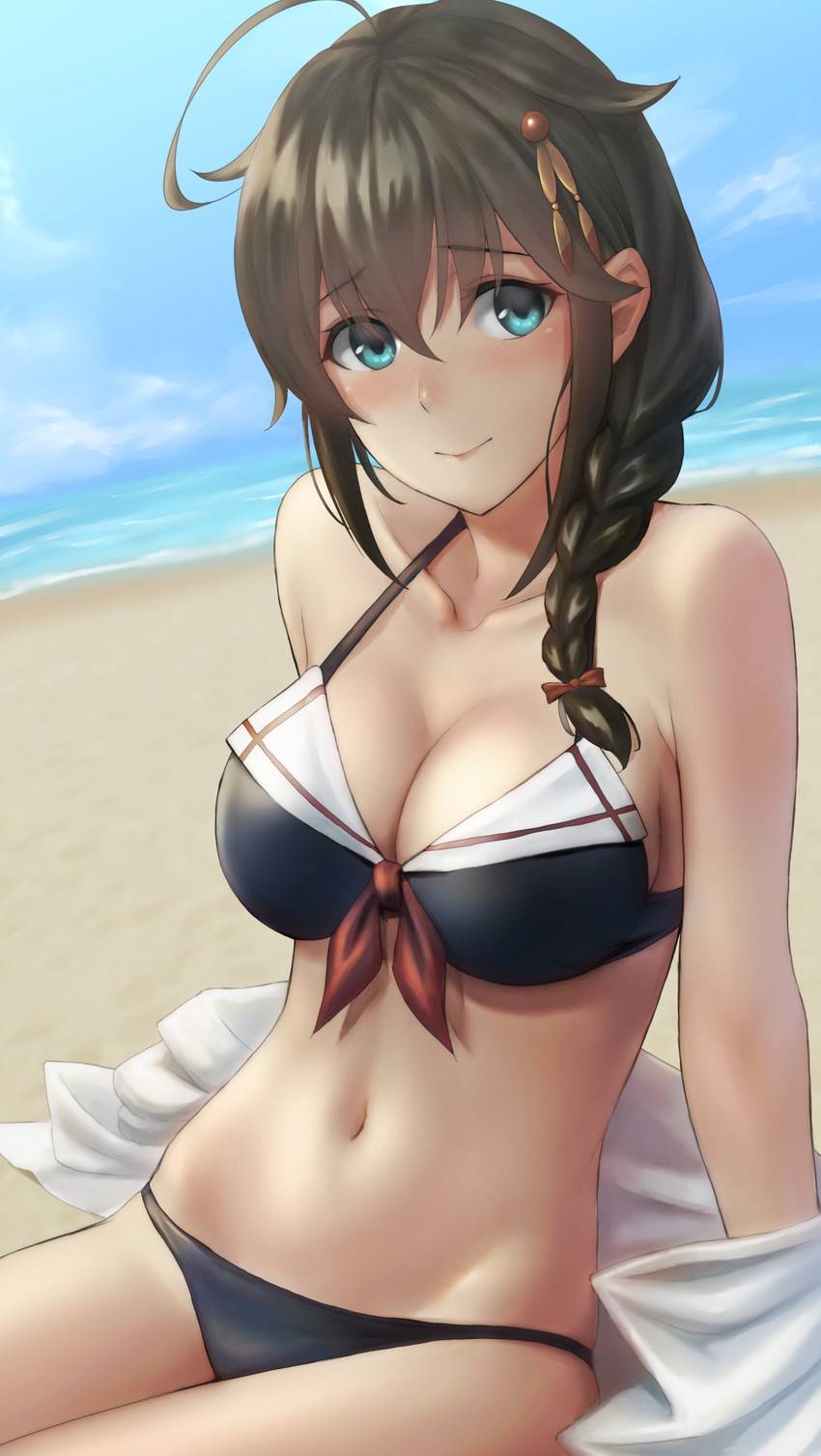 A beautiful beach Shigure | Scrolller