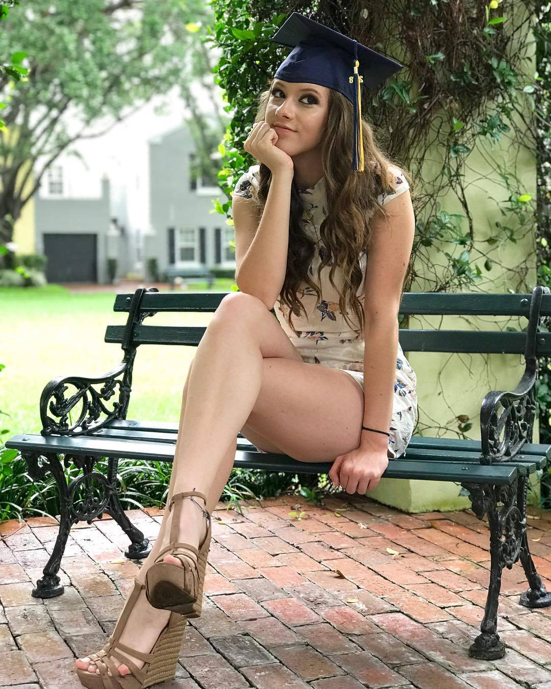 A Beautiful Woman With Her Legs Crossed | Scrolller