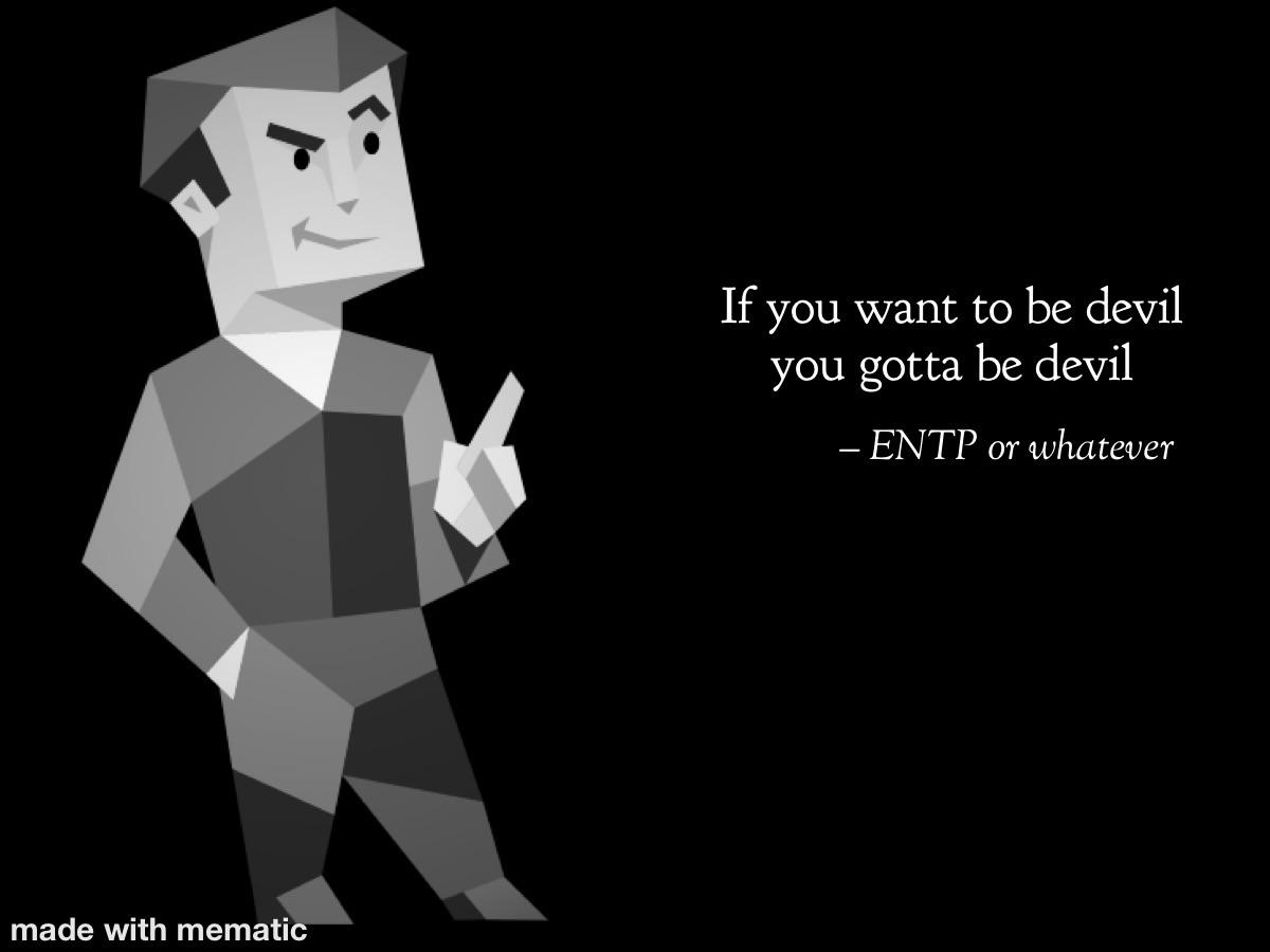 A chad ENTP said… | Scrolller