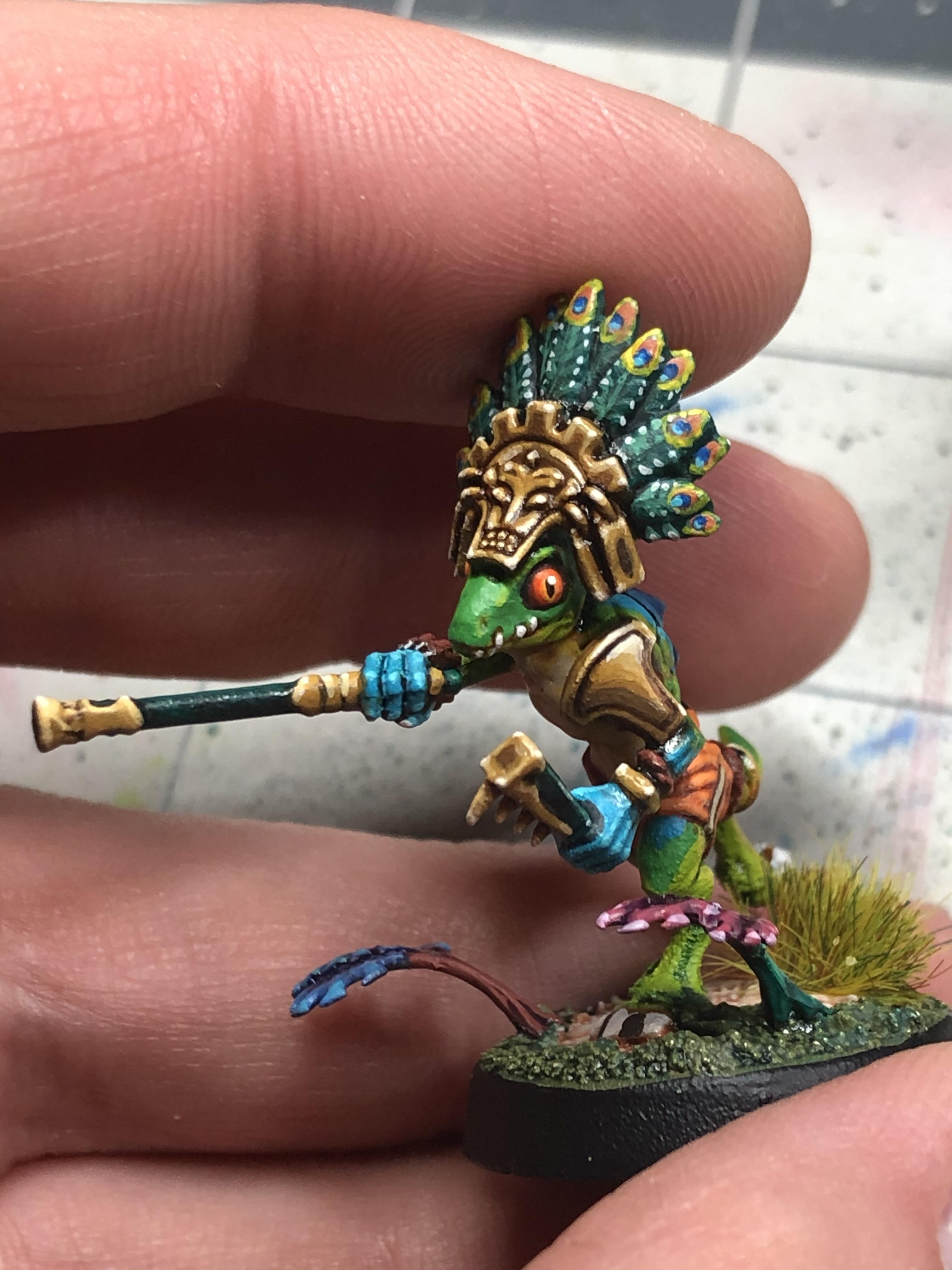 A closer look at the blood bowl skink kitbash | Scrolller