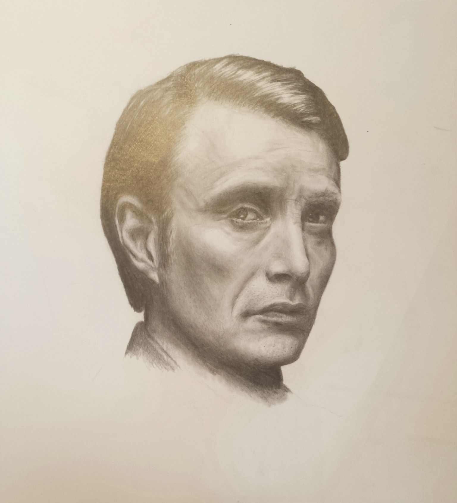 A drawing I made of Mads Mikkelsen as Hannibal | Scrolller