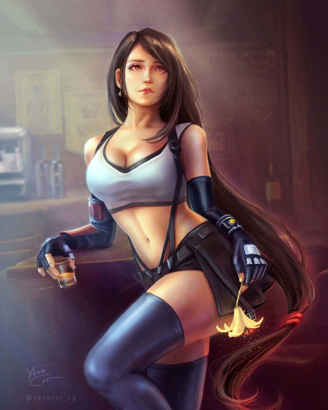 Stunning Tifa art by YanaCotCG | Scrolller
