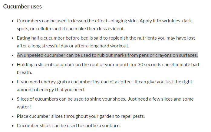 A fascinating selection of cucumber trivia. | Scrolller