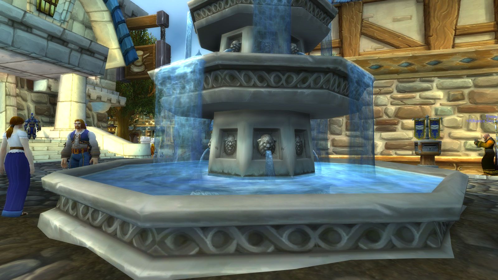 A fountain in Stormwind's trade district | Scrolller