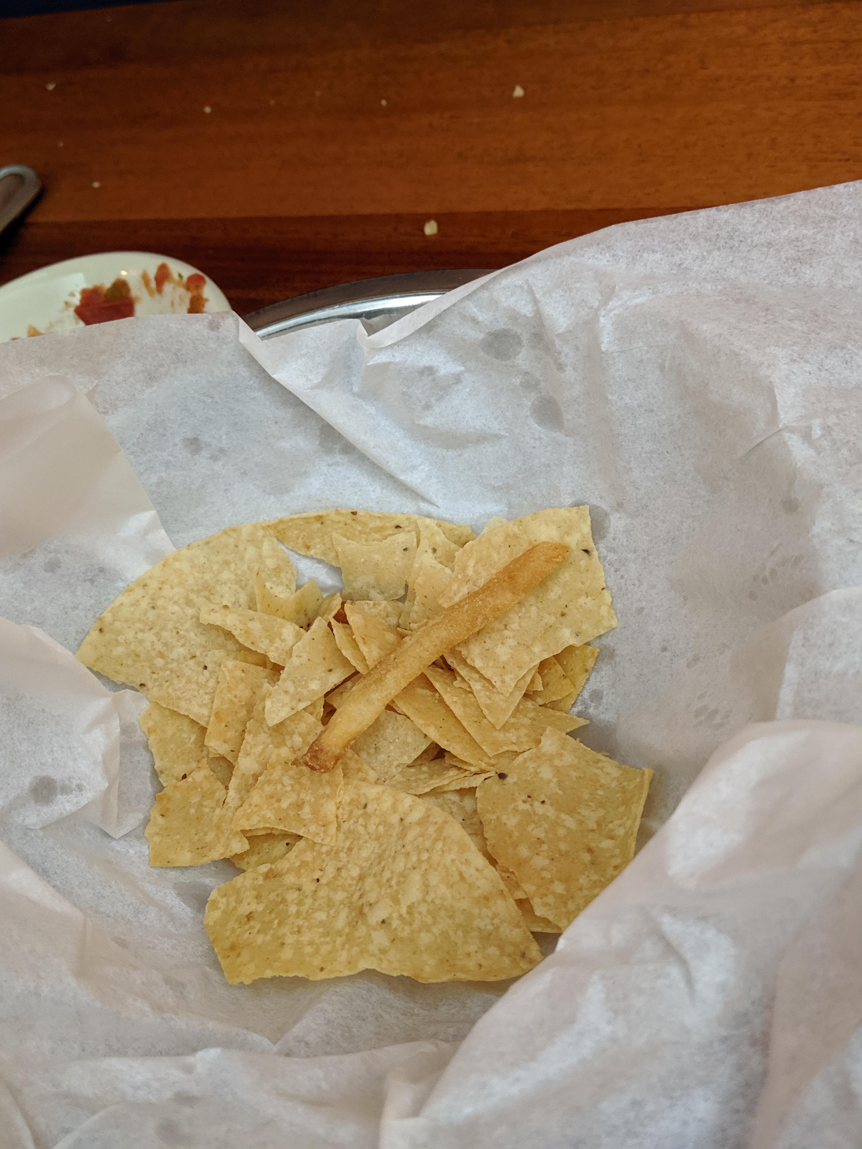 A Fry in my tortilla chips? | Scrolller