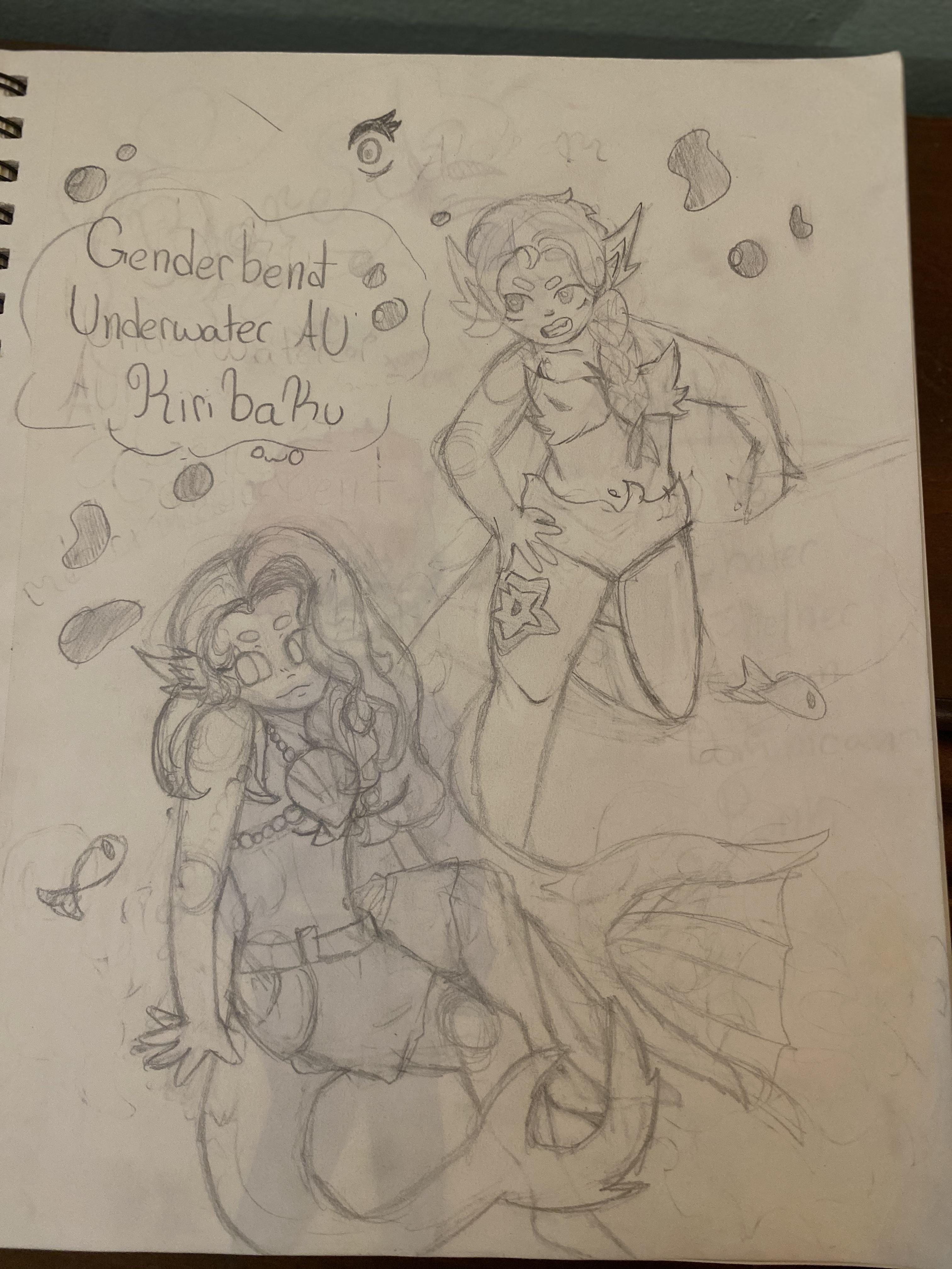 A genderbent kiribaku sketch I did awhile back ~ 👑 | Scrolller