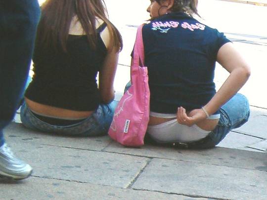 A girl pulling up her panties desperately when she realized her buttcrack was out | Scrolller