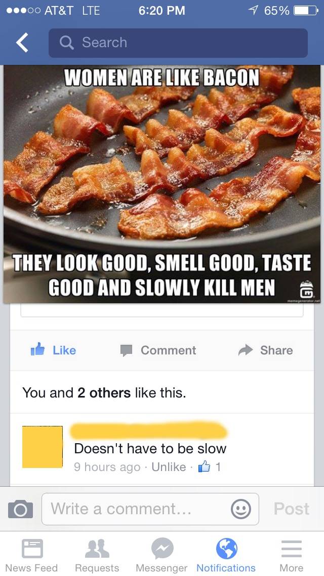 A husband's "humor", a wife's response. | Scrolller