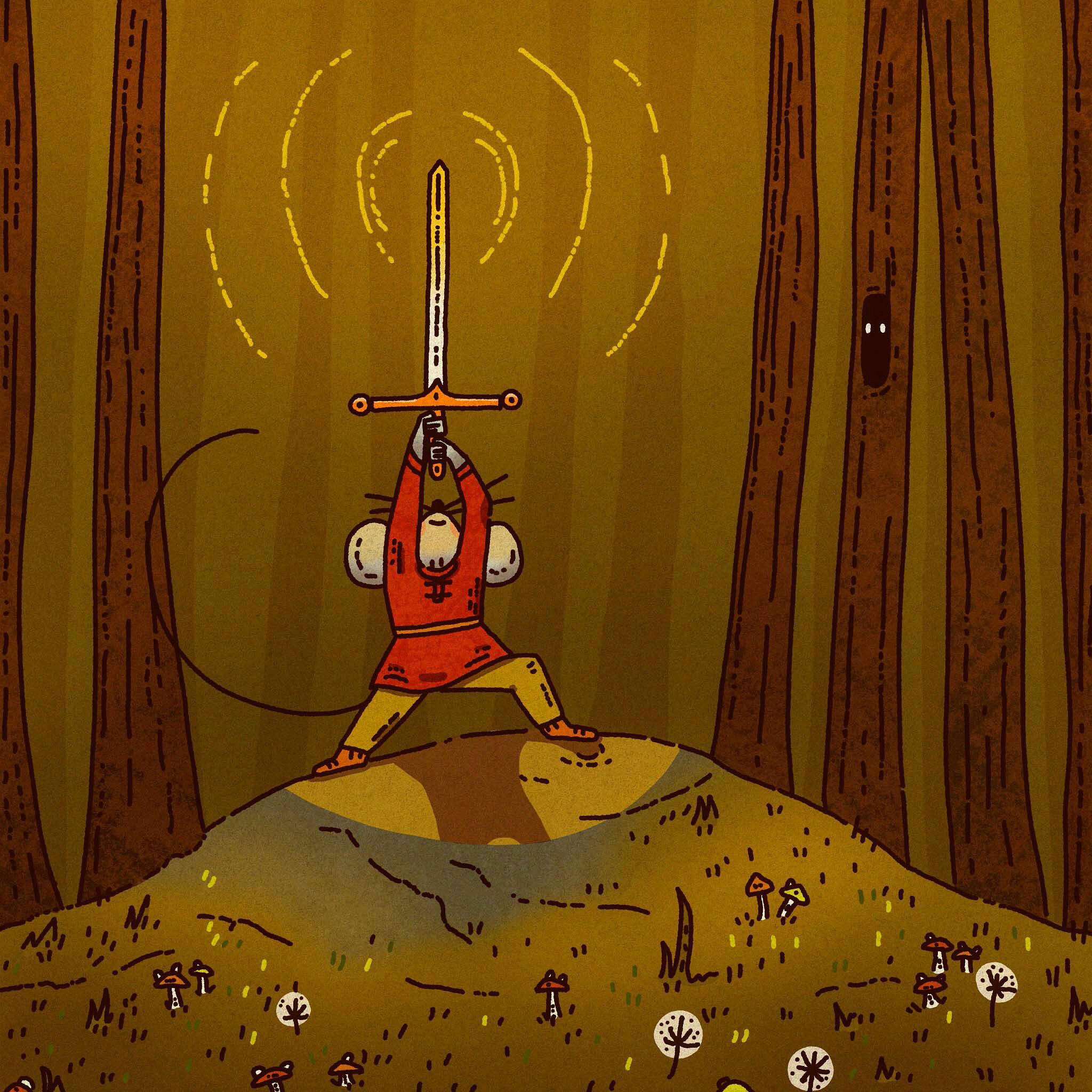 A little Sword in the Stone meets Redwall inspired illustration by me | Scrolller