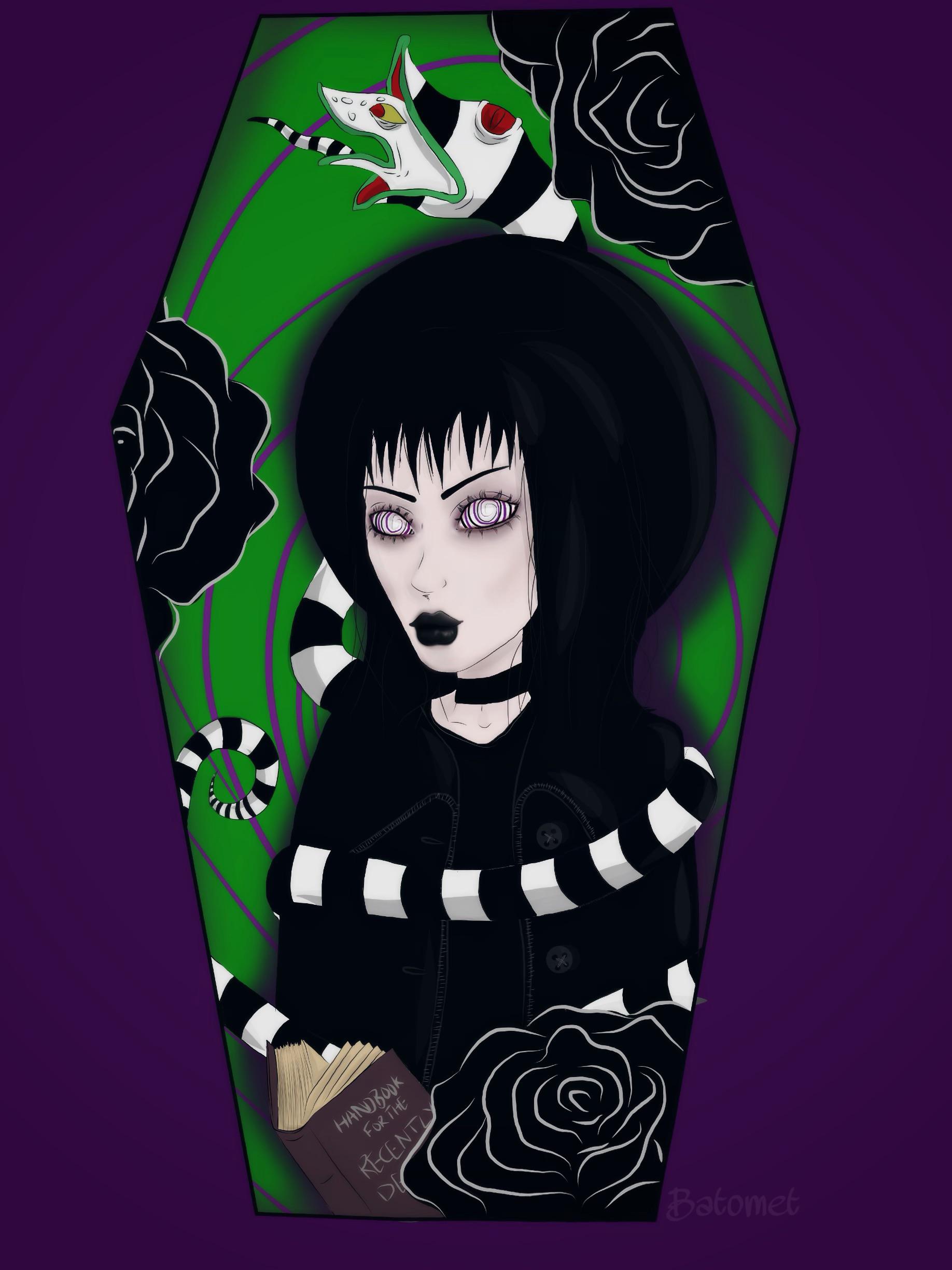 A lydia deetz digital drawing by me 🖤 | Scrolller