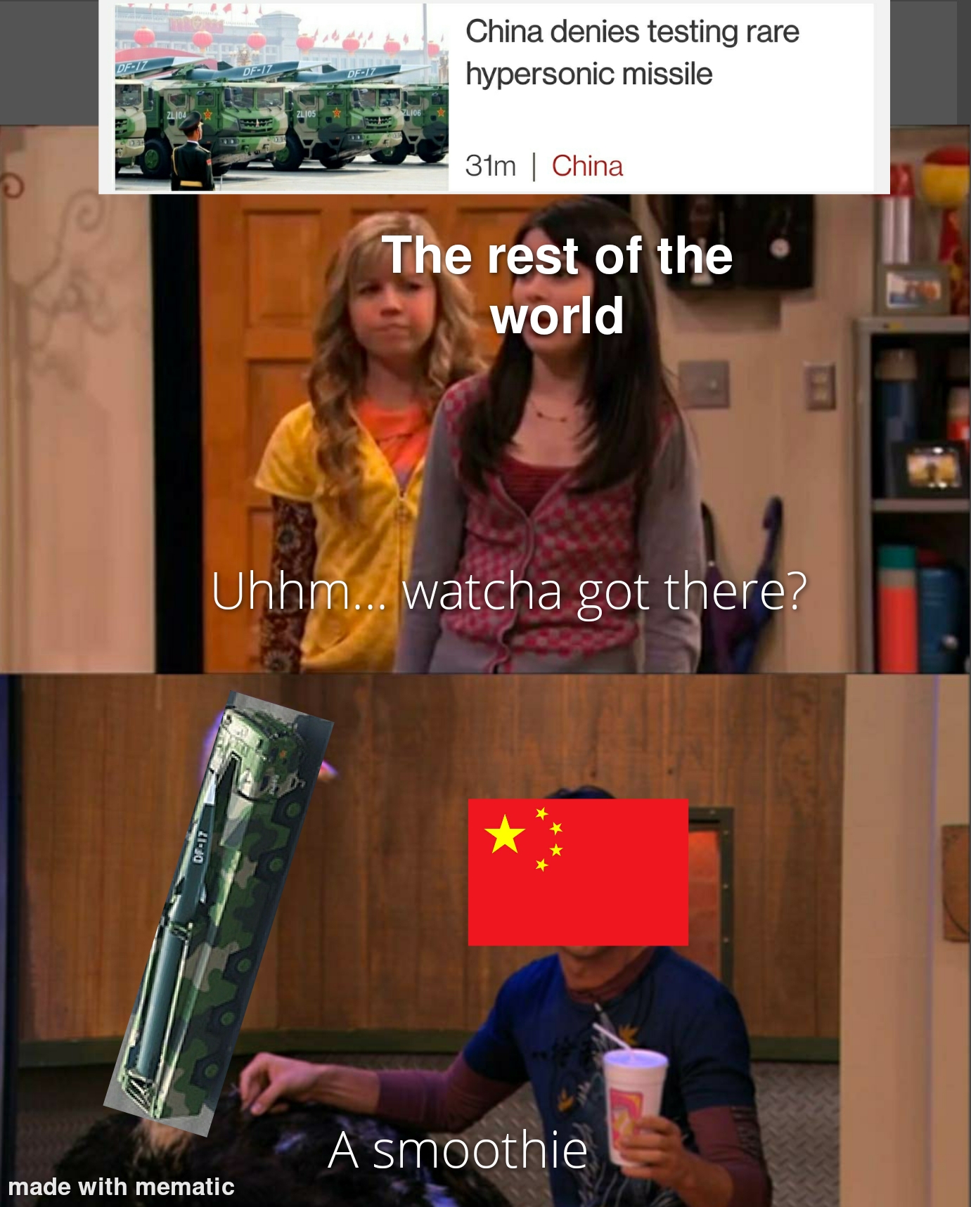 A missile? What missile? | Scrolller