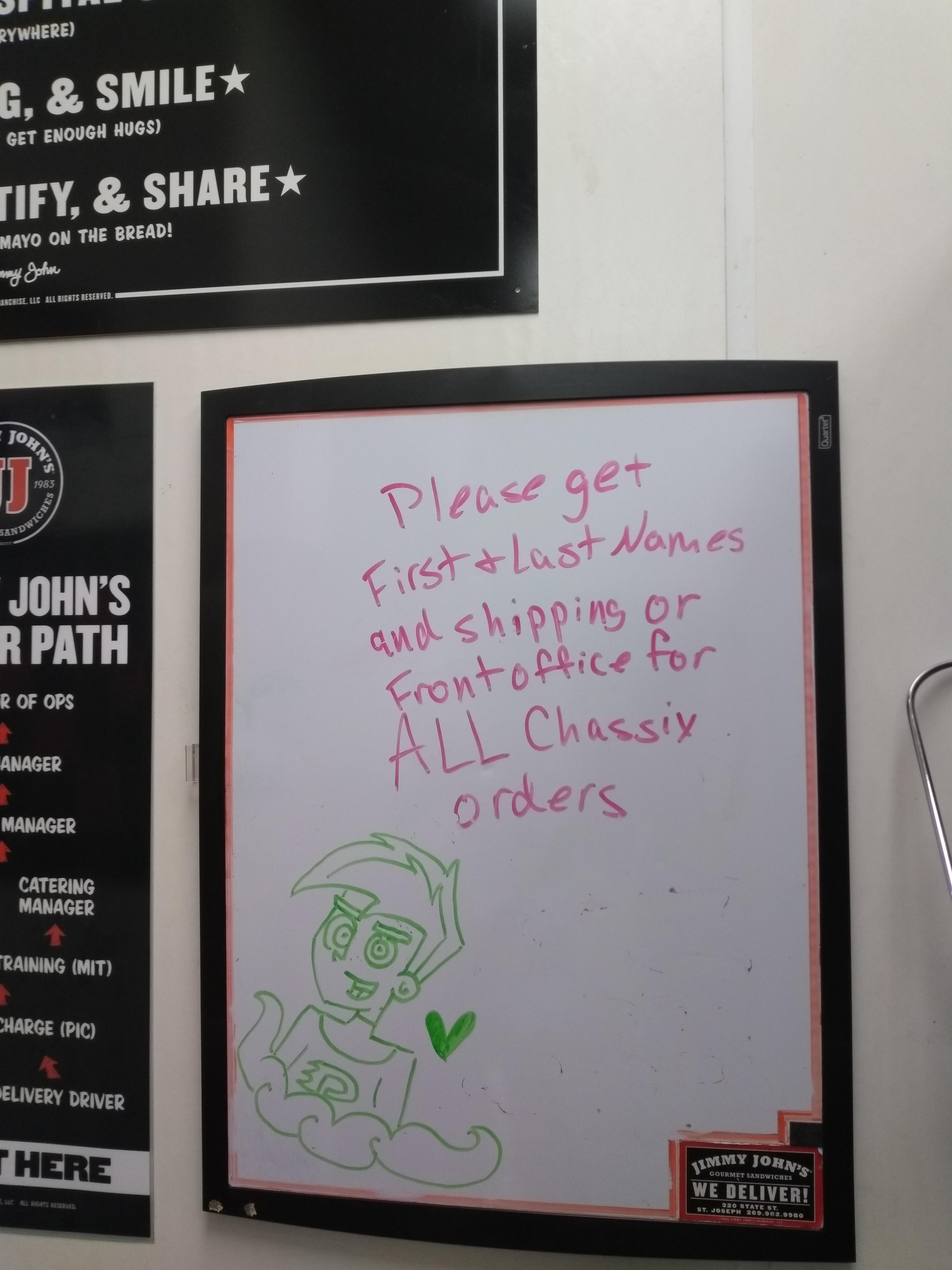 A mystery co-worker drew Danny😋 | Scrolller