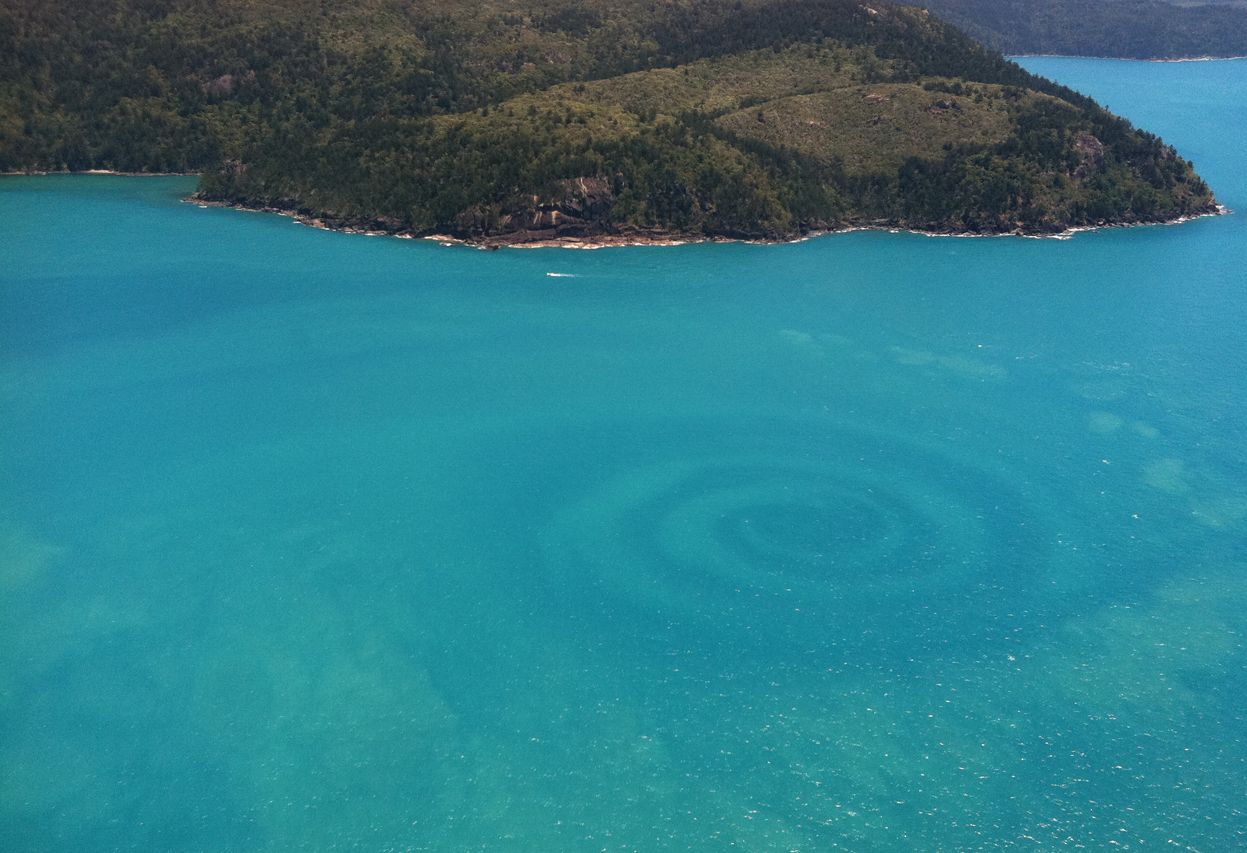 Discover more like Waterporn: A natural ocean swirl taken from a seaplane near Whitehaven ...