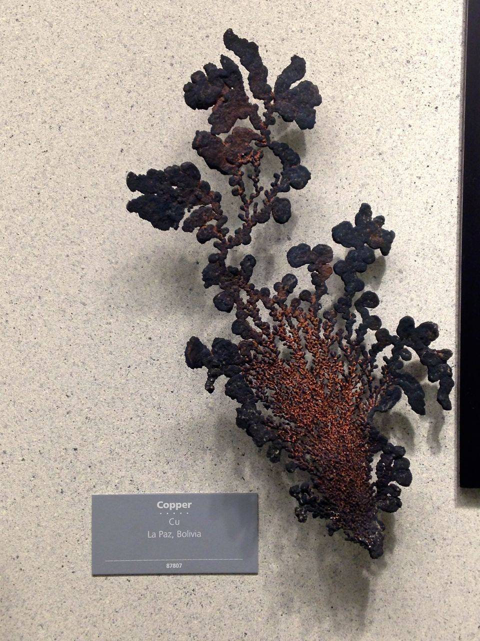 A neat example of Cu ore at the Smithsonian | Scrolller