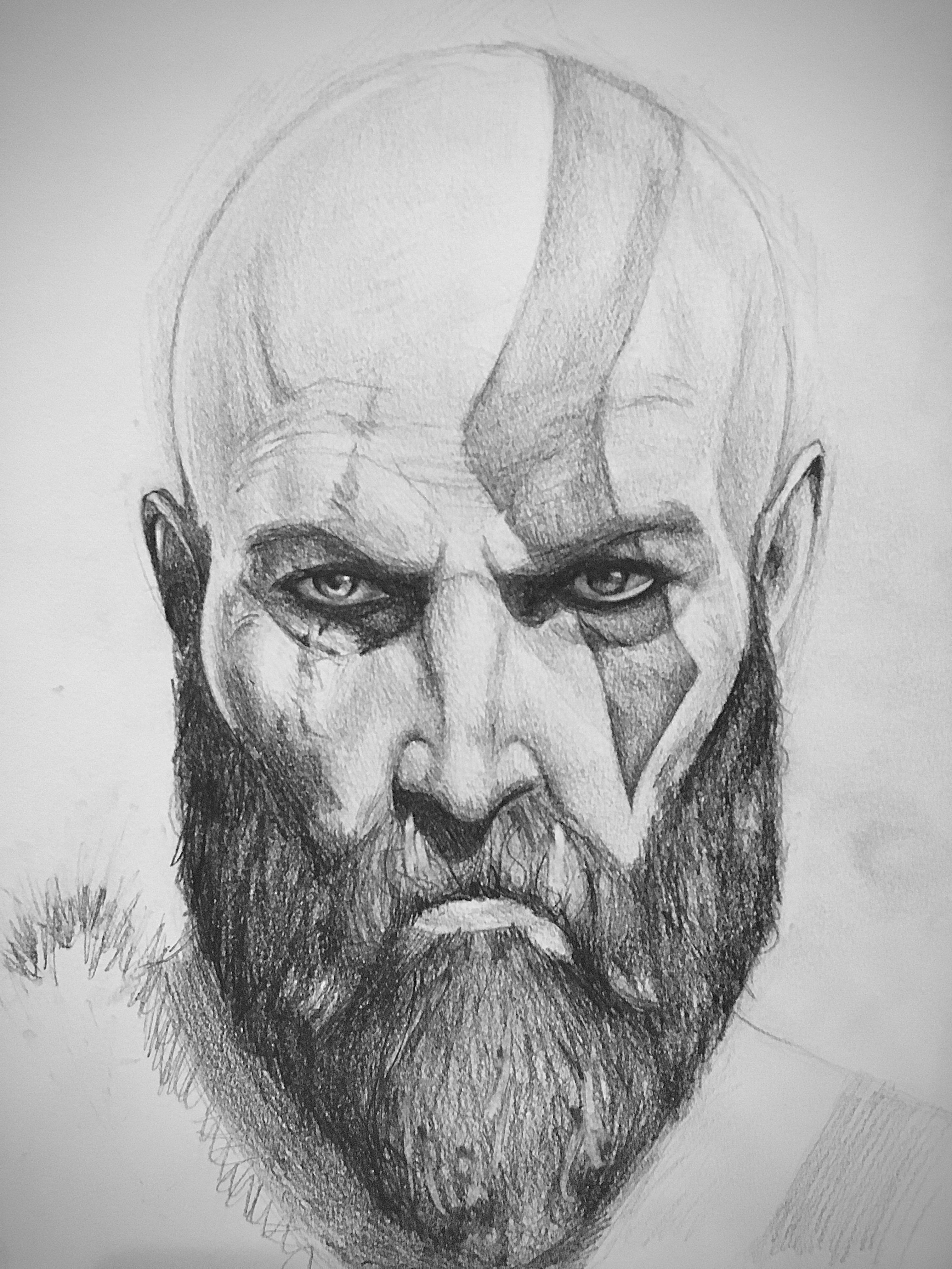 A piece of the man himself to go with my portrait of Atreus! I hope ...