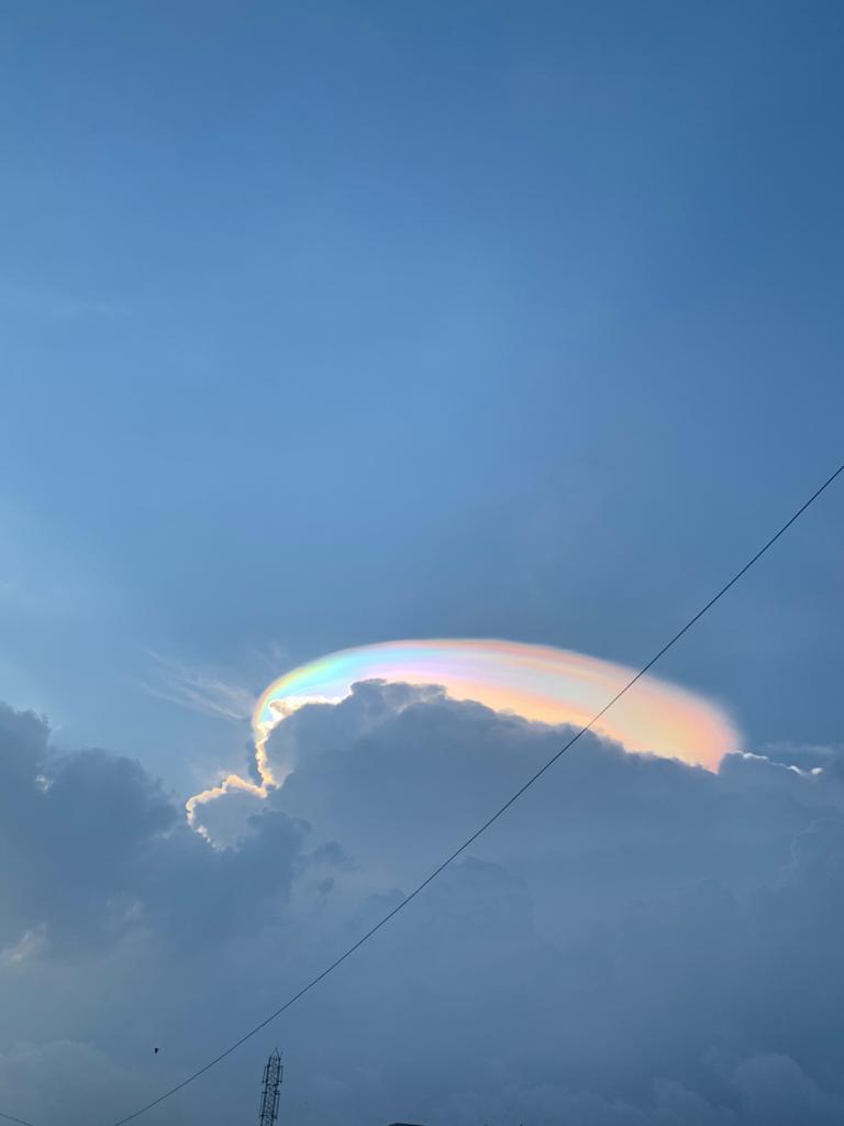 A rare Rainbow cloud in India | Scrolller