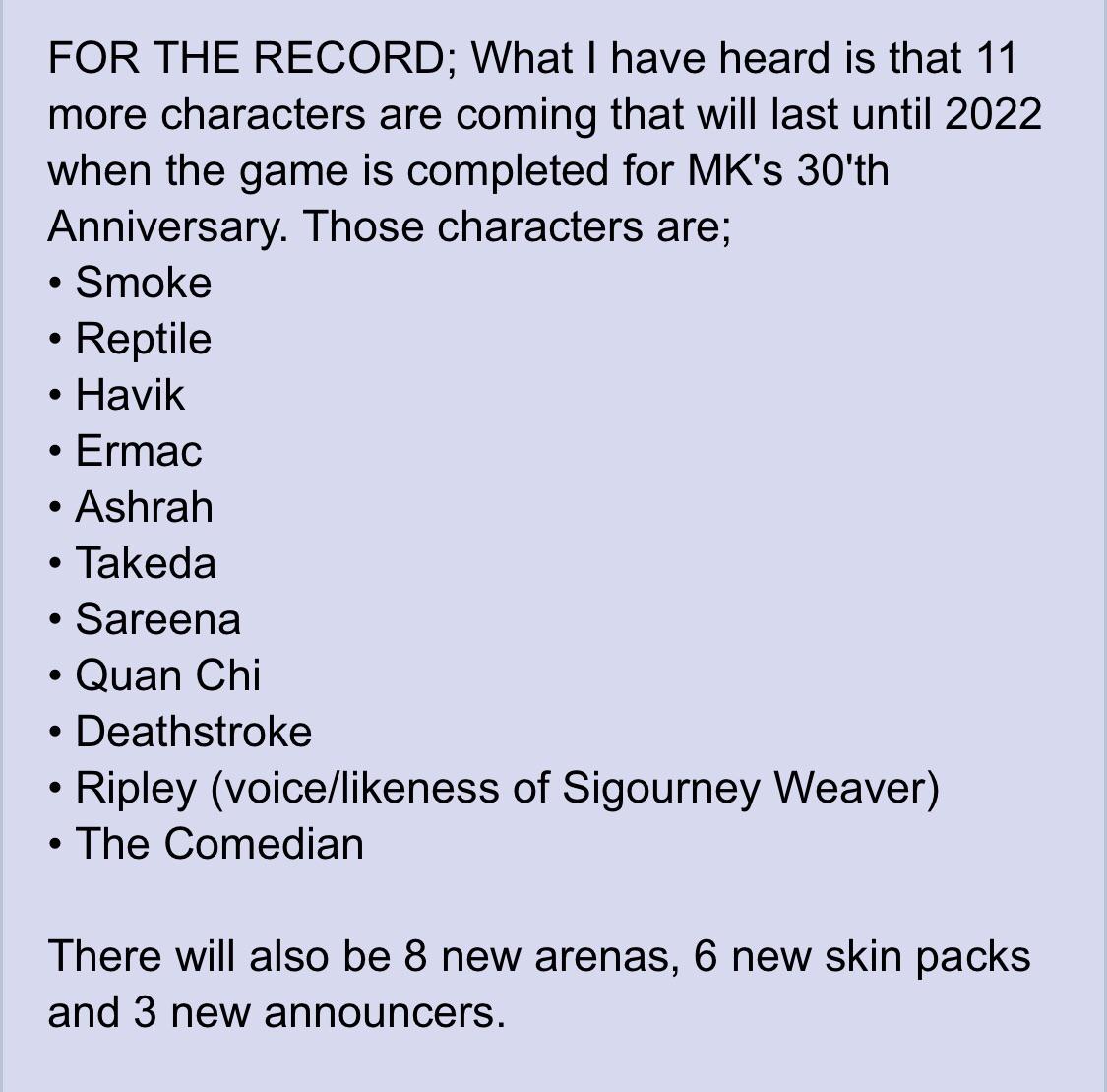 A recent (and somewhat credible) leak for Mortal Kombat 11 says that Slade is coming as DLC ...