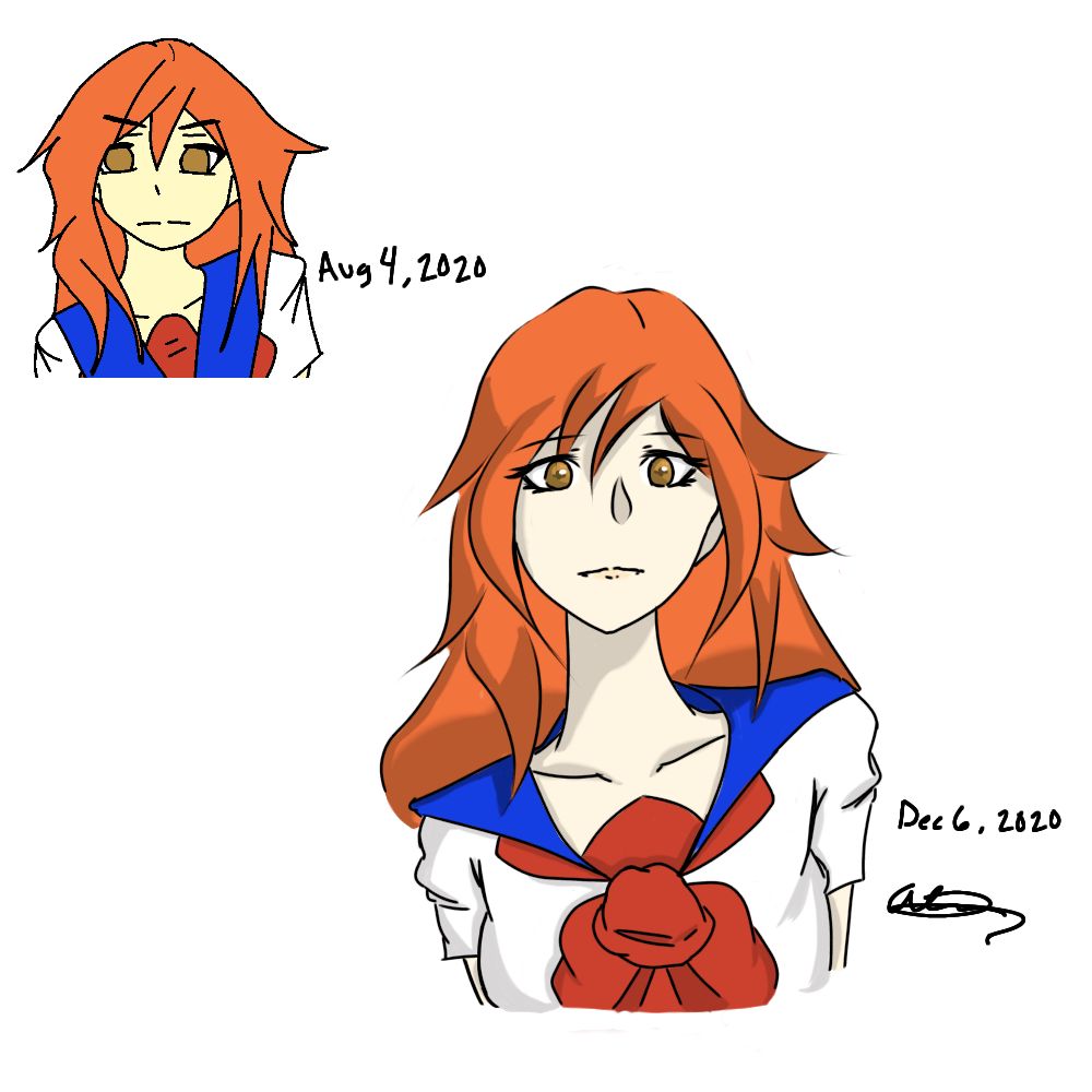 A redraw of an oc i did on August. | Scrolller