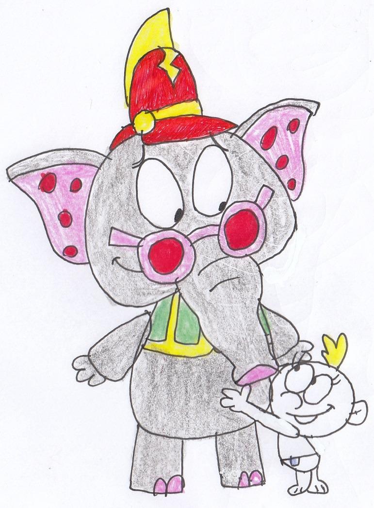 A scene from the Banana Splits and Loud House crossover, Going Bananas | Scrolller