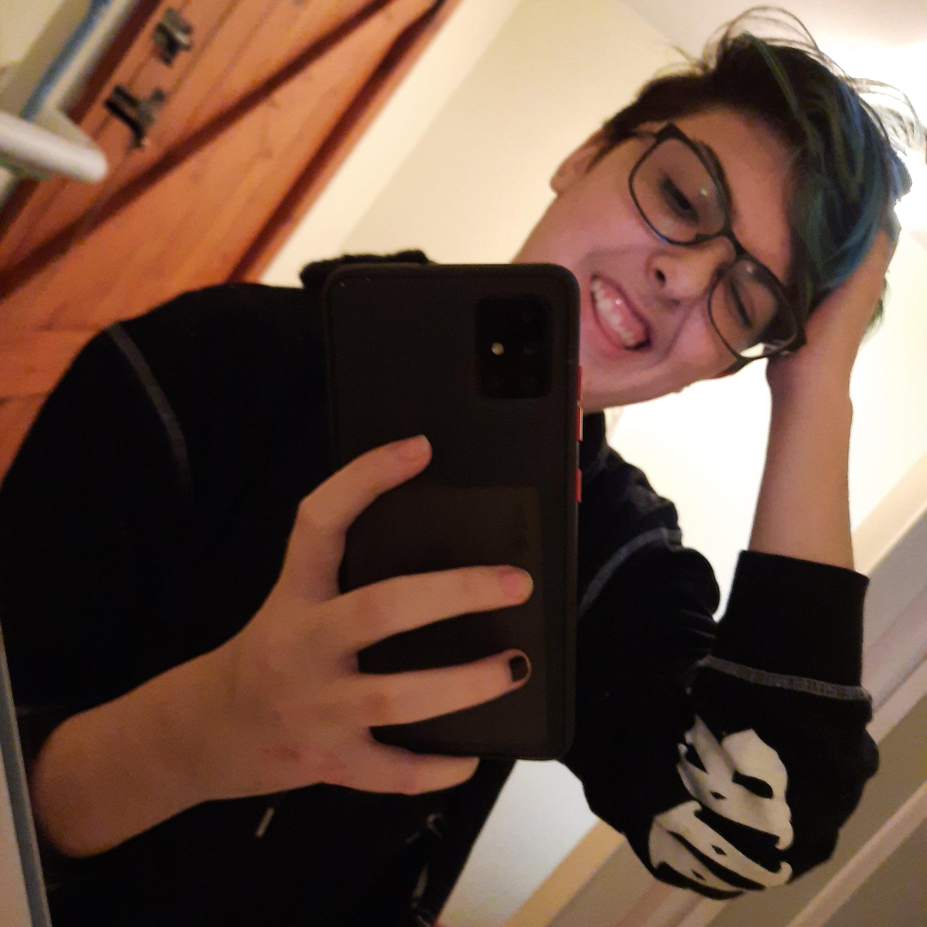 A selfie in celebration of getting permission to start T 🥳 | Scrolller