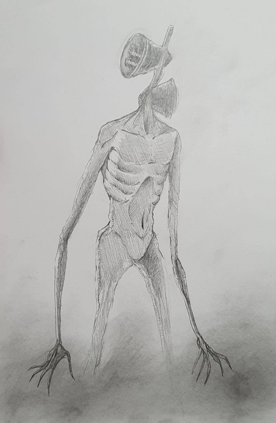 A siren head drawing (go on my instagram pls: pedro_chewie) | Scrolller