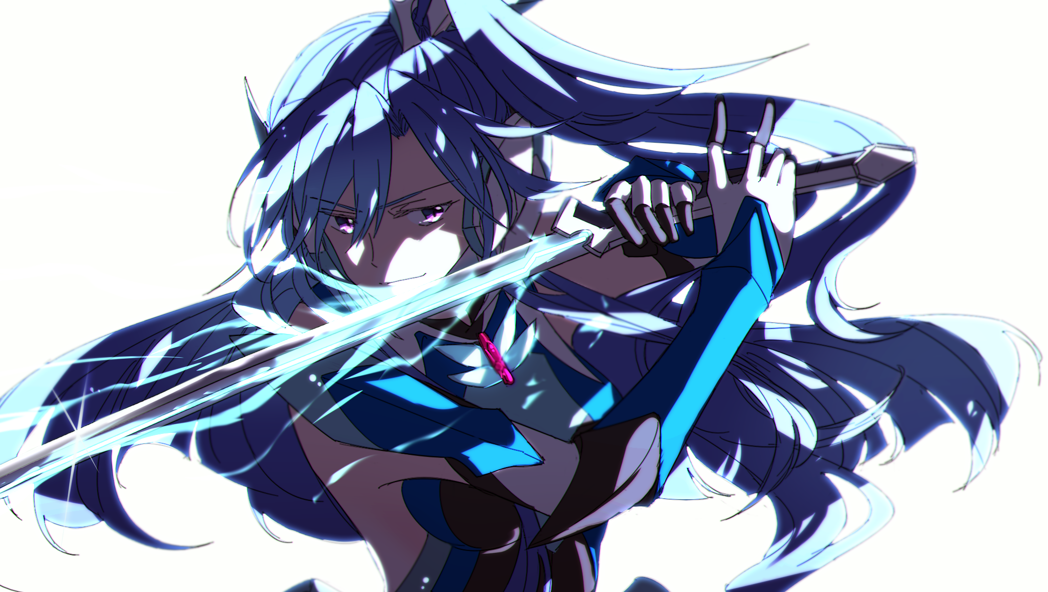 A sword using her sword | Scrolller