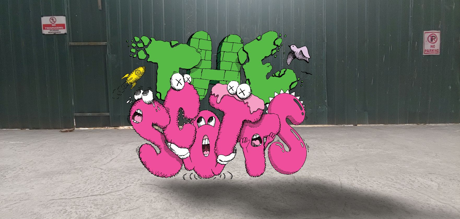A "The Scotts" and "KAWS" logo pic I took using the AcuteArt app | Scrolller