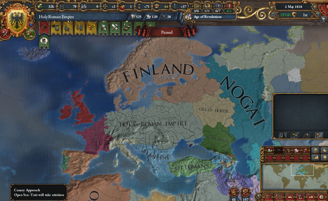 A unified HRE surrounded by vassals with pretty borders | Scrolller