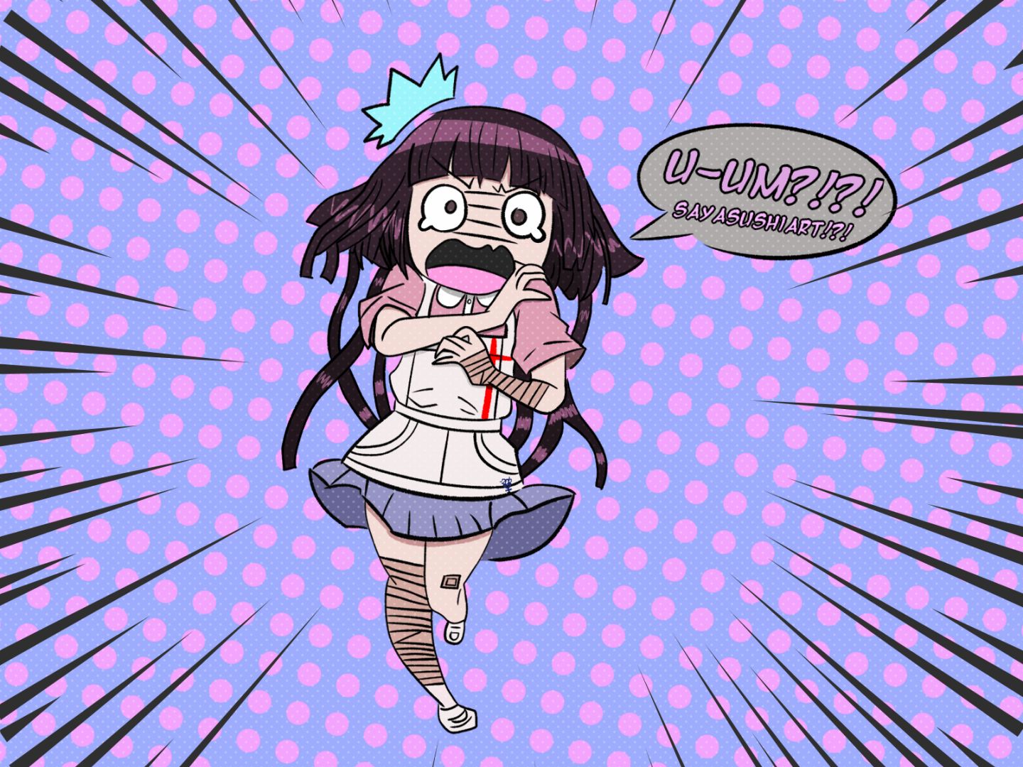 A very spooked Mikan Tsumiki! | Scrolller
