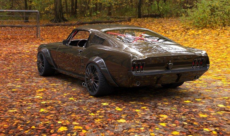 A widebody Ford Mustang | Scrolller